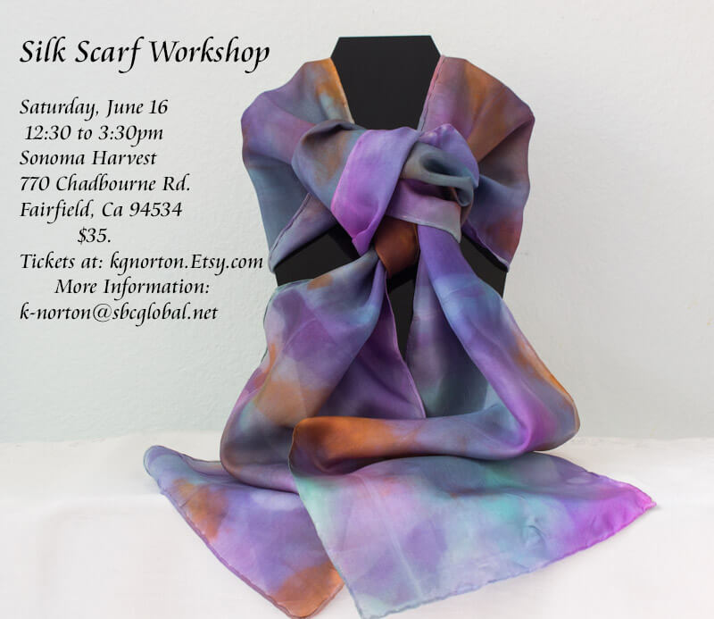 Silk Scarf Workshop - Sonoma Harvest